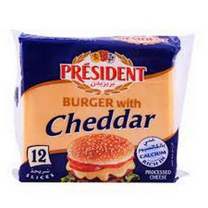 PRESIDENT BURGER WITH CHEDDAR 10 SLICES